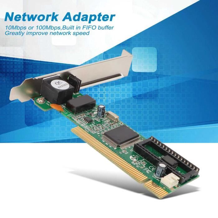 Carte réseau intégrée Carte réseau PCIE 10/100Mbps PCB Shell Type de ...
