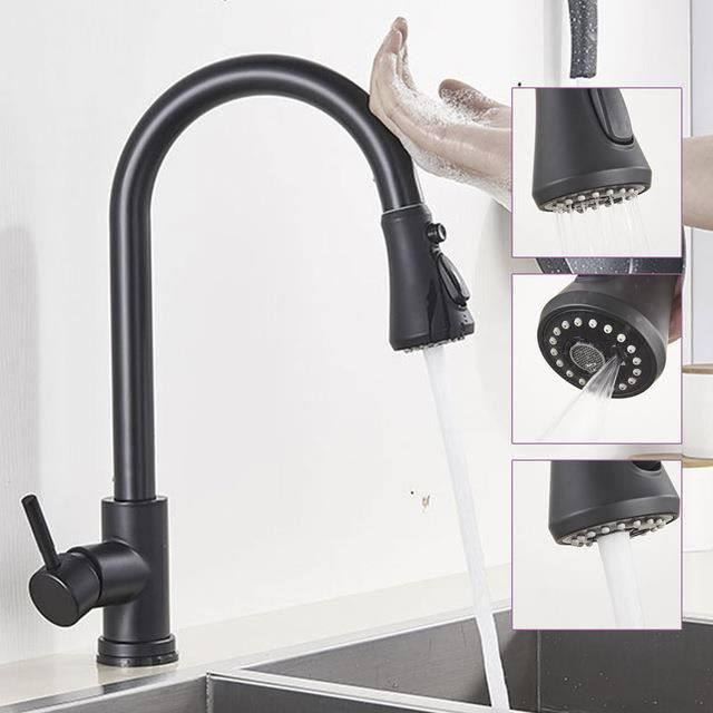 JULLYBATHEVY Robinet de Cuisine Touch - Rotatif à 360 ° - Douchette ...