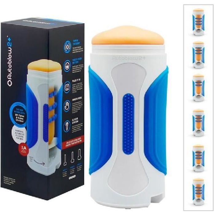 Luxe machine Fellation - LRDP - Autoblow 2 - Bleu/Blanc - 14cm - Mains ...