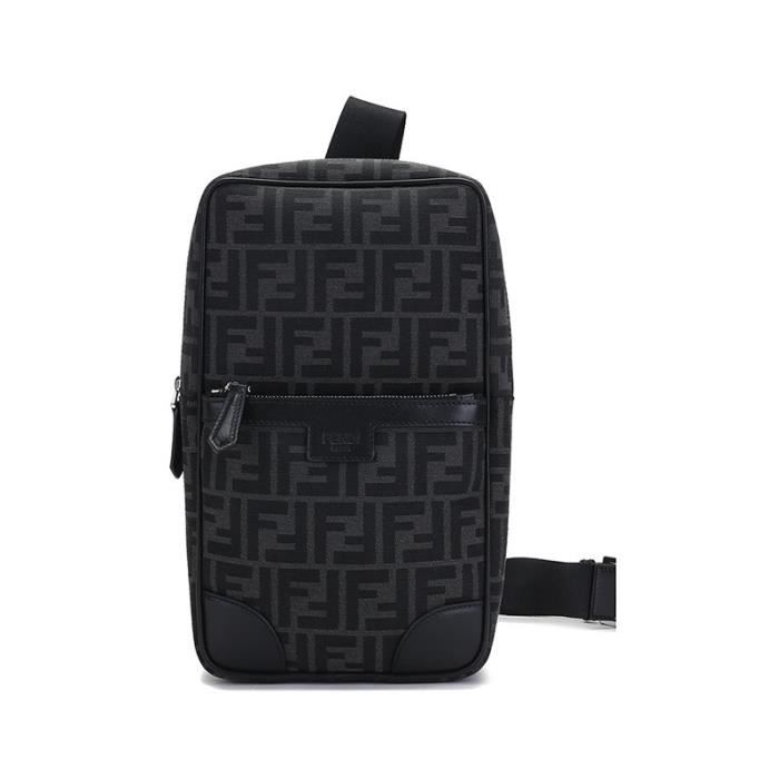 FENDI Fendi Sac poitrine en tissu et cuir pour homme, sac bandoulière ...