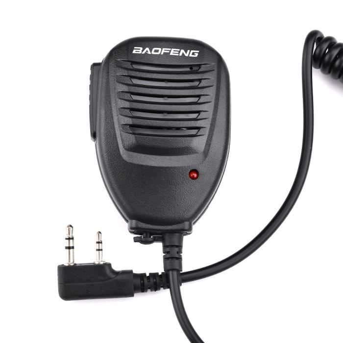 Microphone,Baofeng Walperforated Talkie Microphone Déterminer 2 Voies ...