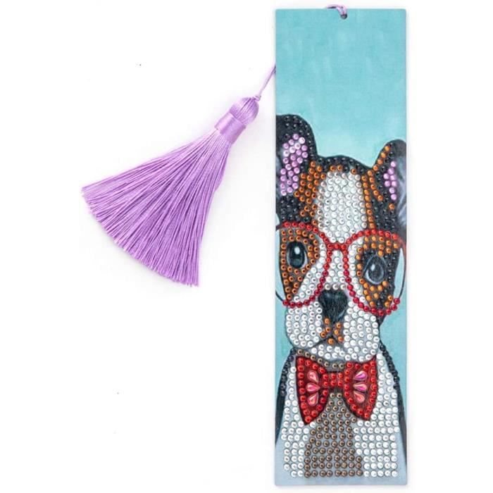 Domybest Marque-page de Peinture au Diamant Bricolage Diamond Painting Marque Page en Cuir ...