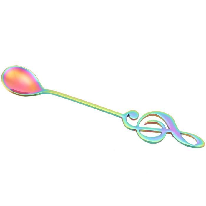Cuillère à Dessert En Acier Inoxydable Note Musicale (coloré) SURENHAP ...