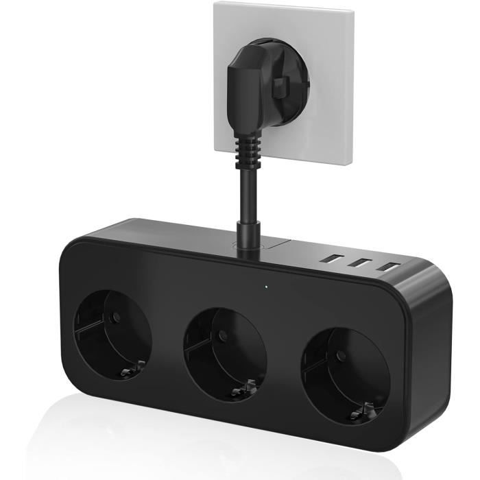 Multiprise Avec Usb, 3 Prises Avec 3 Prises Usb (5 V-3,1 A) Et 3 Prises ...