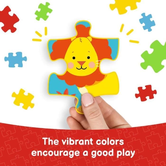 Trefl Jolly Train-Puzzles Tout-Petits,15 Grandes Pièces,Cadre et ...