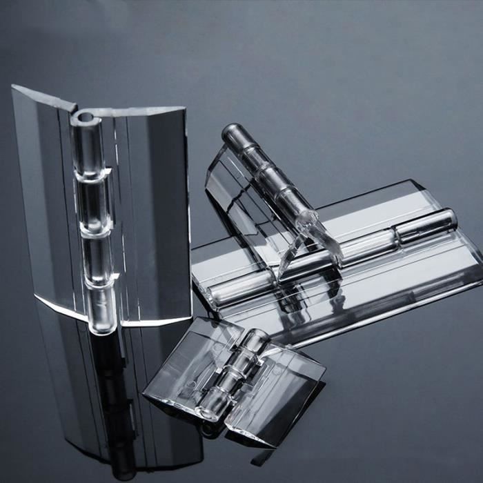 CHARNIERE,25X34MM--Charnières pliantes en plastique Transparent, outils ...