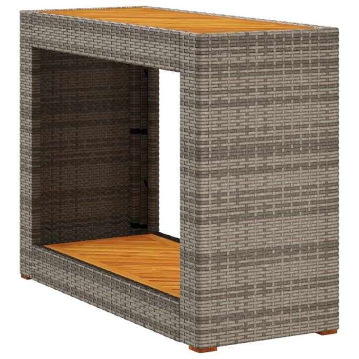 VidaXL Table d'Appoint de Jardin Dessus en Bois, Table Basse, Meuble de ...
