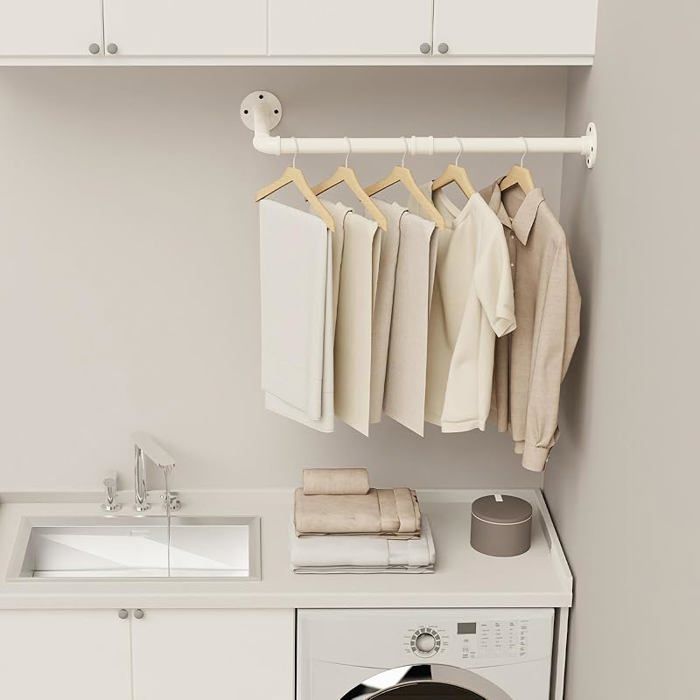 Er et Vetement Murale enderie Murale 60cm Type-L Barre Dressing ...