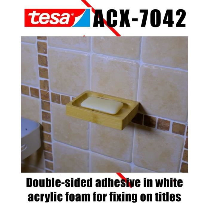 Tesa ACX - Ruban adhésif double face en mousse acrylique blanche 7042 ...