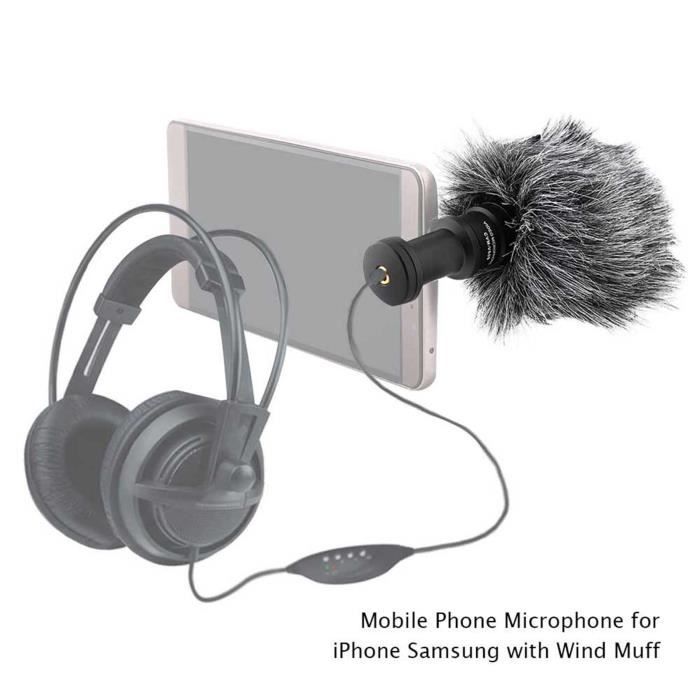 EJ.life Micro de téléphone portable Microphone pour téléphone portable ...