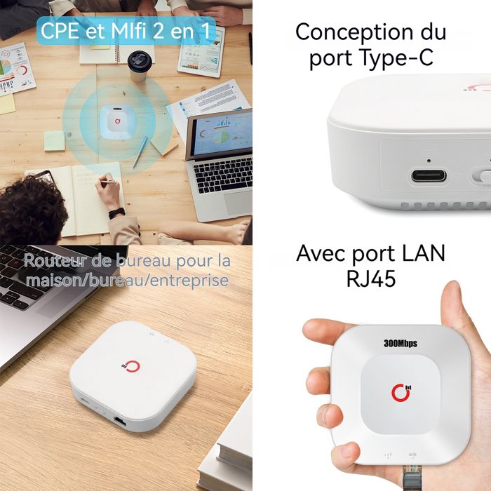 Routeur sans fil TD® 4g 150 mbps 2 en 1 universel prêt à l'emploi ...