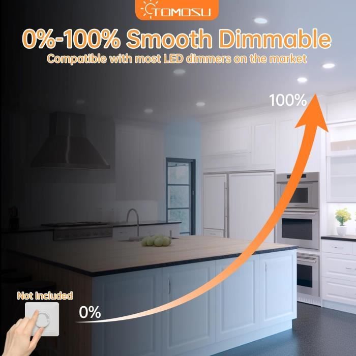 Lot De 20 Spot Led Encastrable Dimmable 5w 450lm Spot Led Encastrable