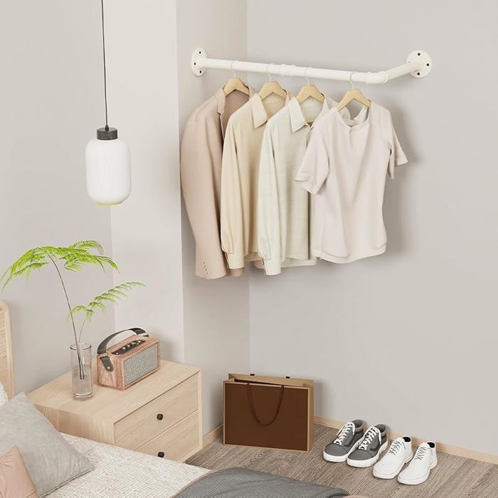 Er et Vetement Murale enderie Murale 60cm Type-L Barre Dressing ...