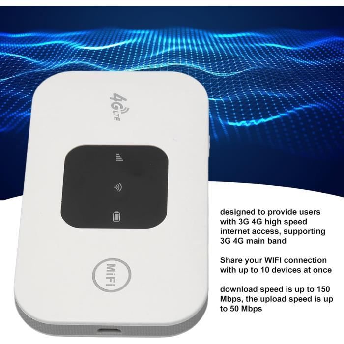 Luernas Routeur Wifi 4G, Mf800-Eu Routeur De Modem Portable 4G Lte Avec ...