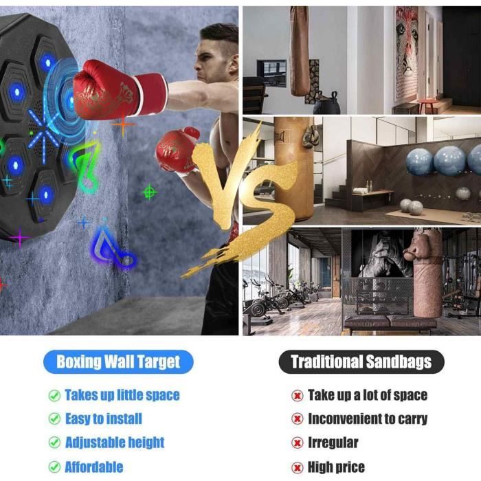 Machine de Boxe Musicale - PIMPIMSKY - Wall Box Training - Bluetooth ...