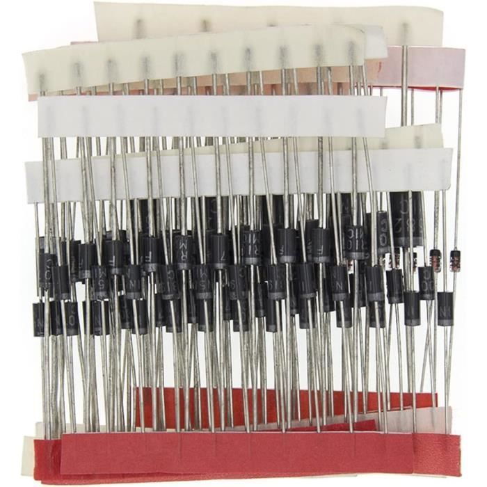 200Pcs 14 Sortes De 200 Diodes Sample Pack 1N5404 1N4007 Rl207 1N5408 ...