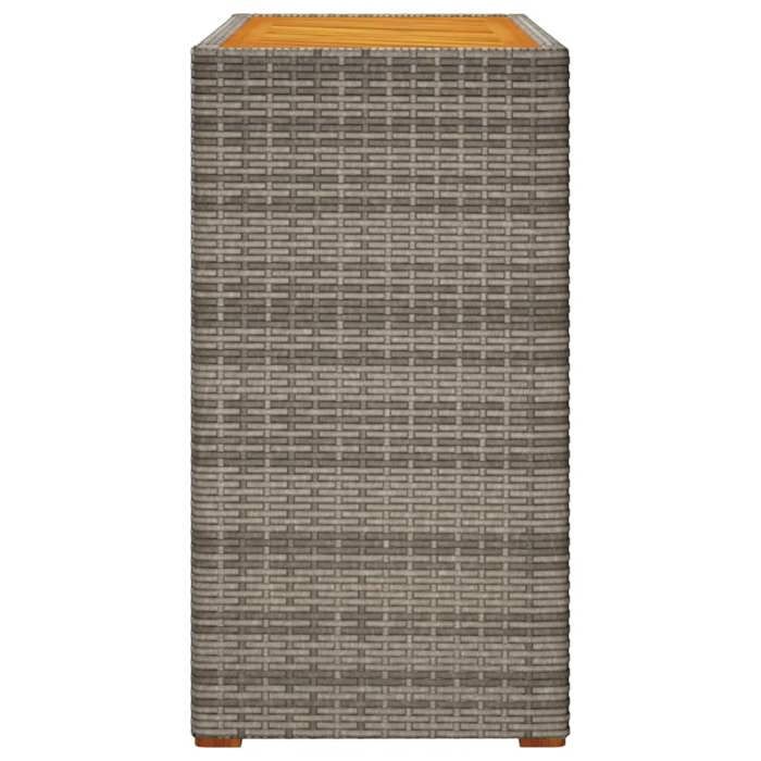 VidaXL Table d'Appoint de Jardin Dessus en Bois, Table Basse, Meuble de ...