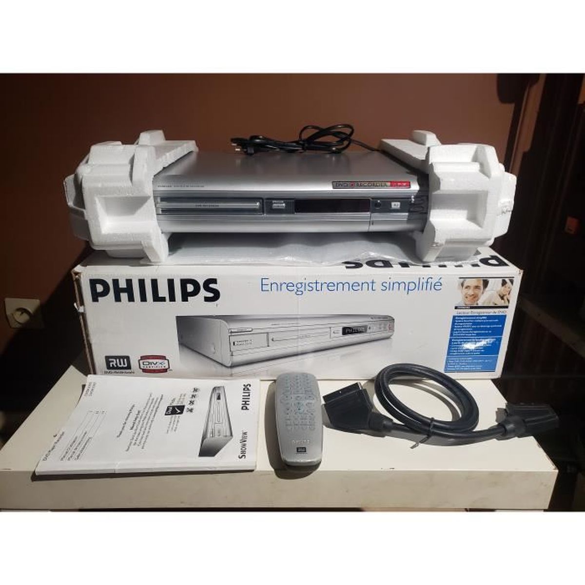 LECTEUR ENREGISTREUR MAGNETOSCOPE PHILIPS DVDR3355 GRAVEUR DVD USB DV RECODER - Cdiscount TV Son ...