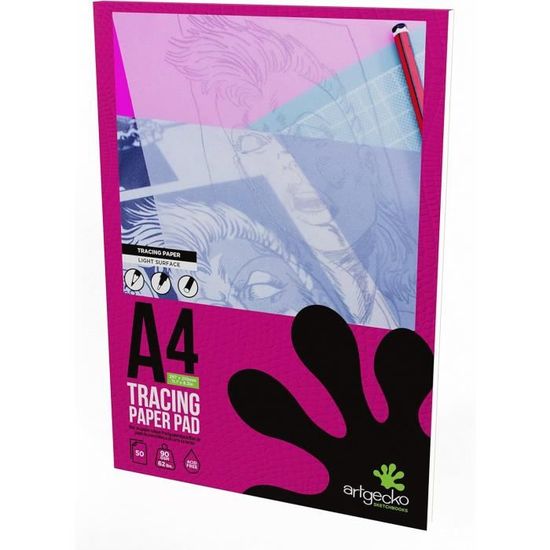 Bloc De 50 Feuilles De Papier Calque A4 Portrait 90 G-M²[b1152 ...