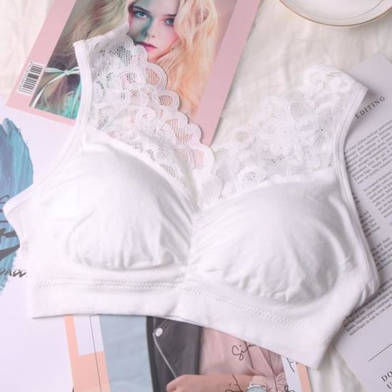 Femmes Plus Size Sexy Bra Sexy Lingerie Chest Pad No Steel Rim Soutiens ...