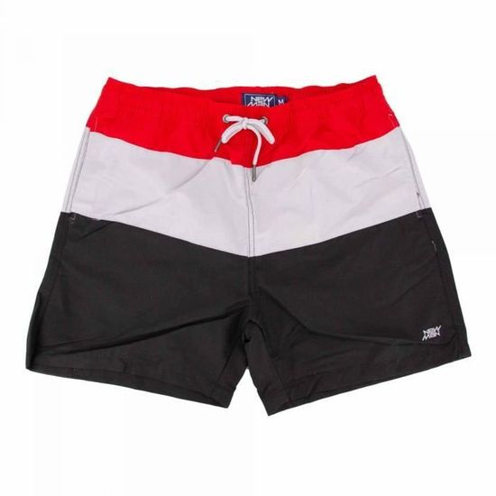 Short de bain classique léger à rayures Homme NEW MAN Noir - Cdiscount ...