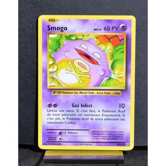 Carte Pokémon 50-108 Smogo Niv.13 60 PV XY - Évolutions NEUF FR ...