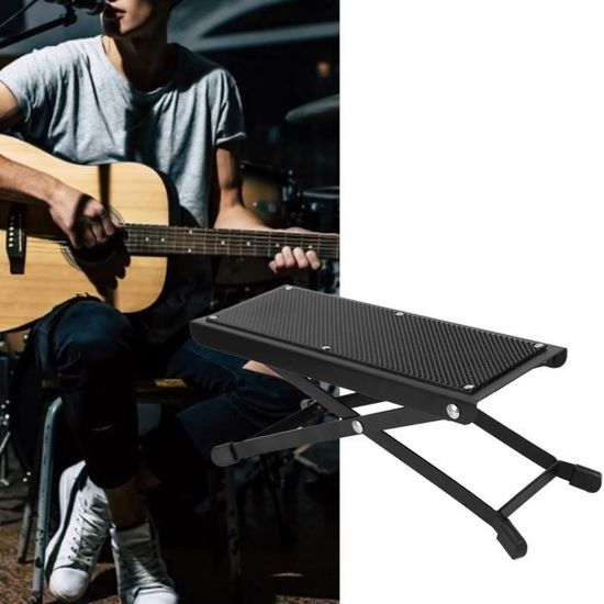 Repose-pieds de guitare - QQMORA - Métal - Antidérapant - Pliable ...