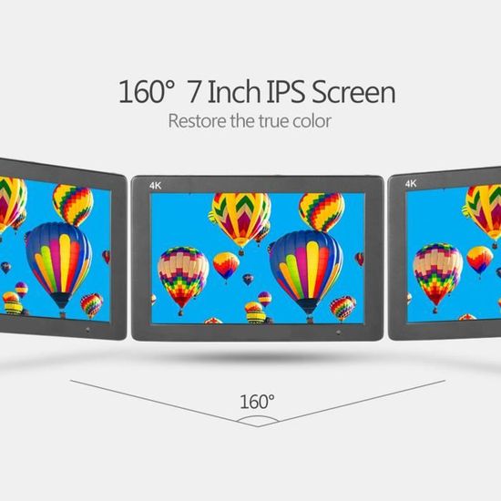 Moniteur de caméra - Feelworld - T7PLUS - Écran IPS 7 pouces - Résolution 1920 x 1200 - HDMI ...