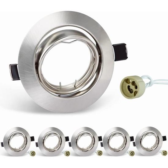 Projecteurs Spot Encastrable Gu10 Set Cadre Avec Douille Céramique Gu10 ...