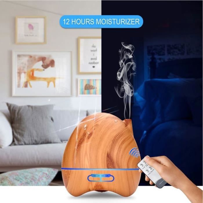 500ML Diffuseur Huile Essentielle électrique LED Diffuseur Aromatique ...