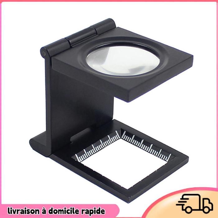 Loupe Pliante de Poche 10X 28mm, Mini Loupe avec échelle pour Verre ...