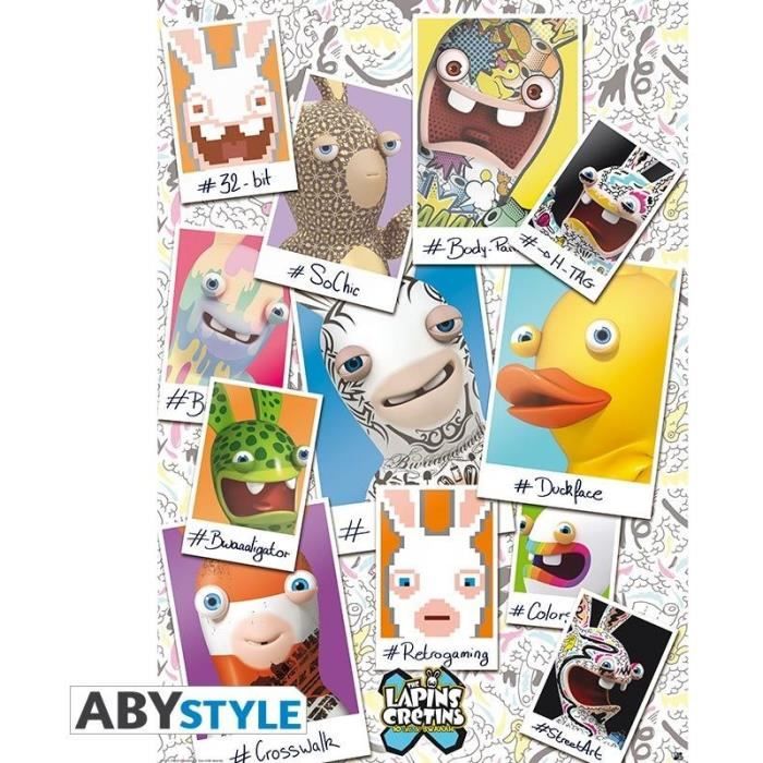 Poster Lapins Cretins : LPC 10 ans - Cdiscount Maison