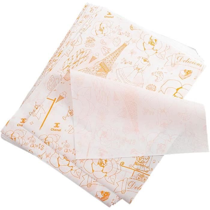 100 Feuilles Fromage Wrap Papier, Papier Emballage Alimentaire, Étanche ...