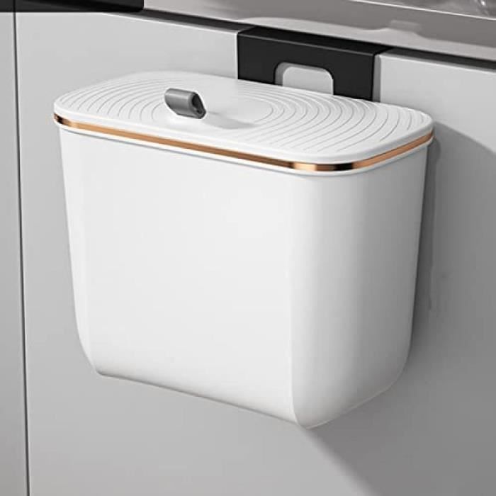 Poubelle De Cuisine Suspendue Avec Couvercle, Conception À Ouverture ...