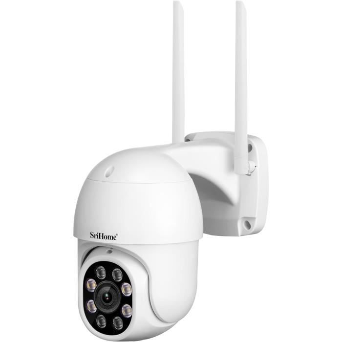 Security Surveillance Camera, 2Mp Wifi Ptz Ip Camera, Auto Motion Tracking, Vision Nocturne ...