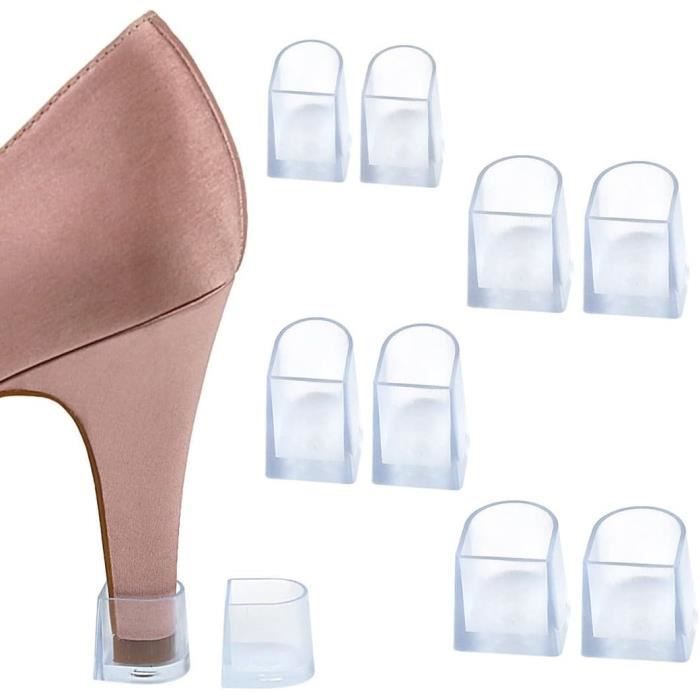 8 Paires Talon Aiguille Protege Talon,Embouts Talons Femme Haut Talon ...