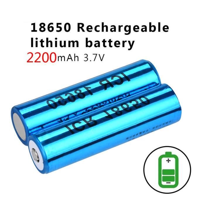 Torche rechargeable de batterie de Li-ion de batterie de 18600 ...