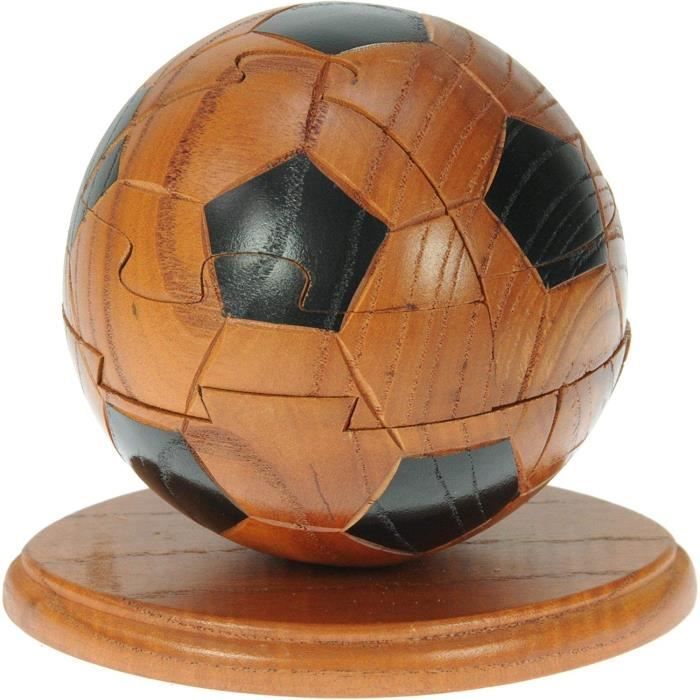 Puzzle de Football en Bois en 3D : Fabrication Artisanale en Bois ...