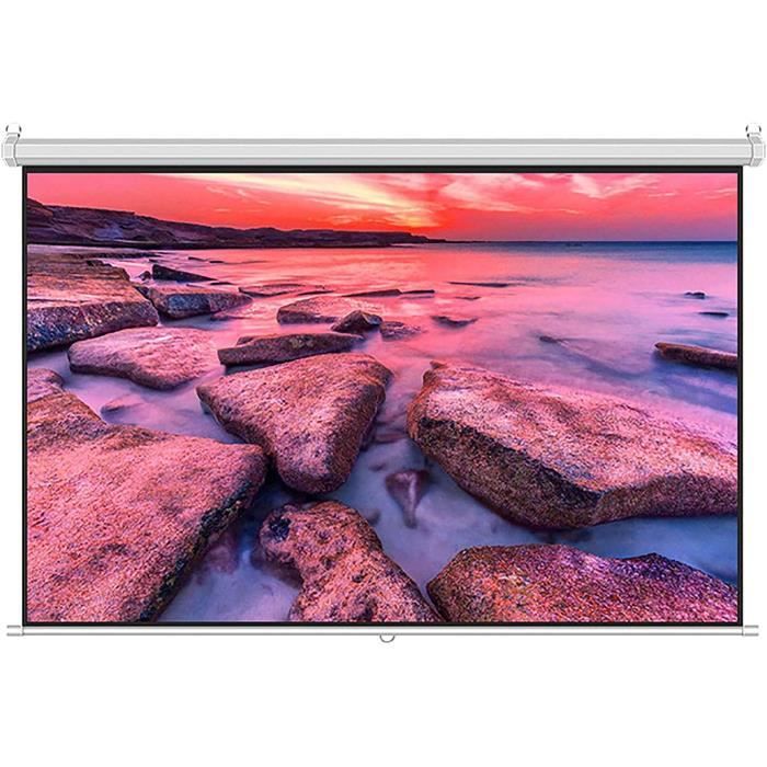 Écran de Projection,Écran de Projection Manuel déroulant, 4: 3-16: 9 ...