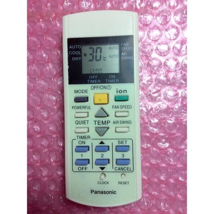 REMPLACEMENT PANASONIC CLIMATISEUR TÉLÉCOMMANDE A75C2600 bes23254 ...