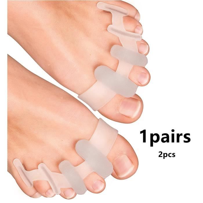 Séparateur d'Orteil,Correcteur Orteil,Protecteur d'orteils,ecarteur orteil silicone gel,pour ...