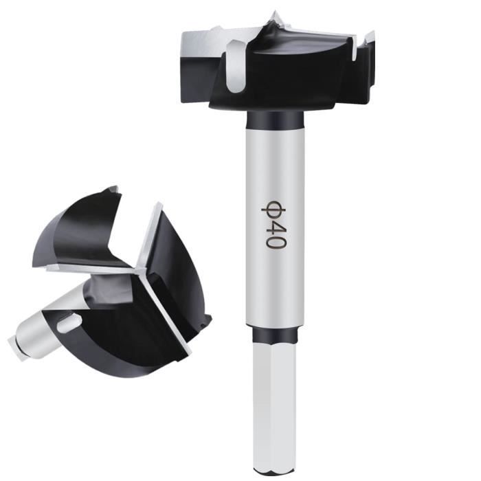 Mèche Forstner En Carbure De Tungstène De 40 Mm Pour Bois Dur, Perceuse ...