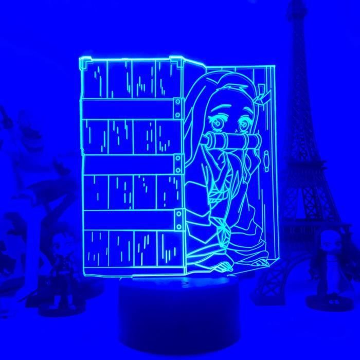 Kamado Nezuko Veilleuse 3D Led Kimetsu No Yaiba Anime Illusion 3D 16 ...