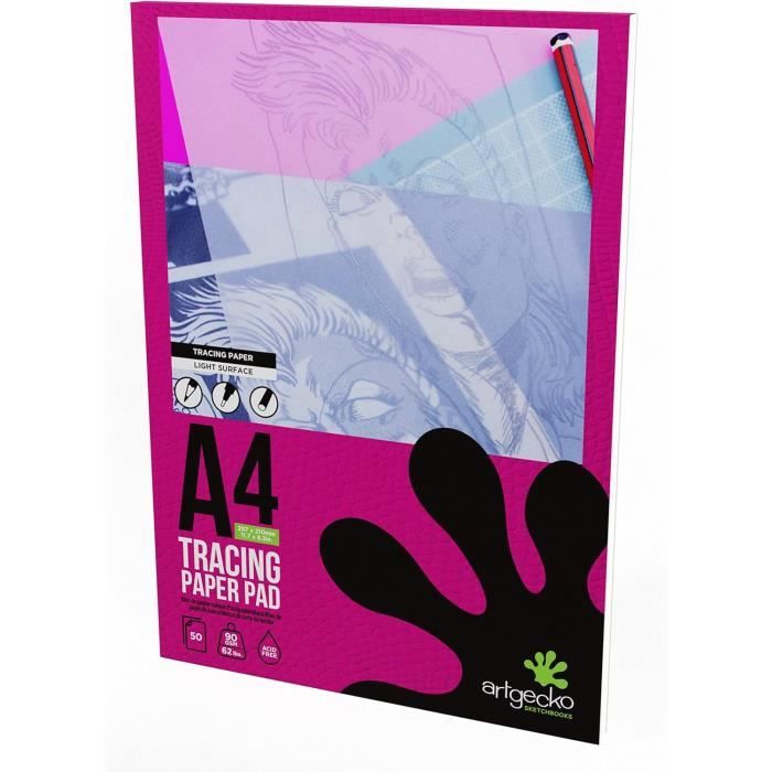 Bloc De 50 Feuilles De Papier Calque A4 Portrait 90 G-M²[b1152 ...