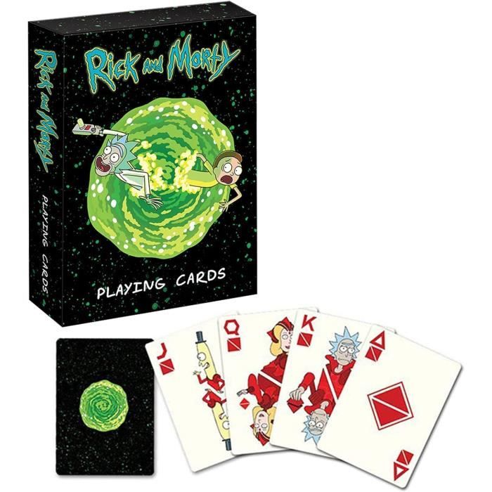Rick Et Morty Poker Set Jeu De Cartes Mignon Jeu De Cartes De ...