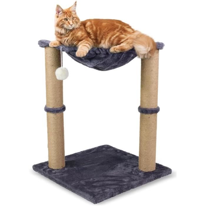 ® Pets, Arbre À Gratter Pour Chat, Milo, Design 2 En 1, Hamac Et Griffoir, 40X40X50Cm, Résistant ...