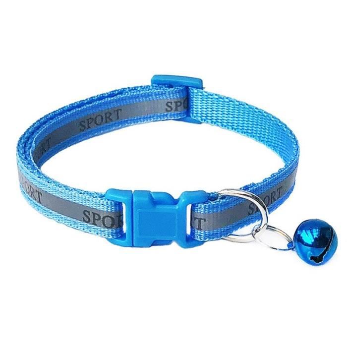 Dog Collar With Bell Adjustable Buckle Collar dog Neck Strap Colorul ...