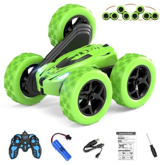 RC Voiture Telecommandé Tout Terrain, 10 PACK 360°Rotation Stunt Car Offroad RC Véhicule avec ...