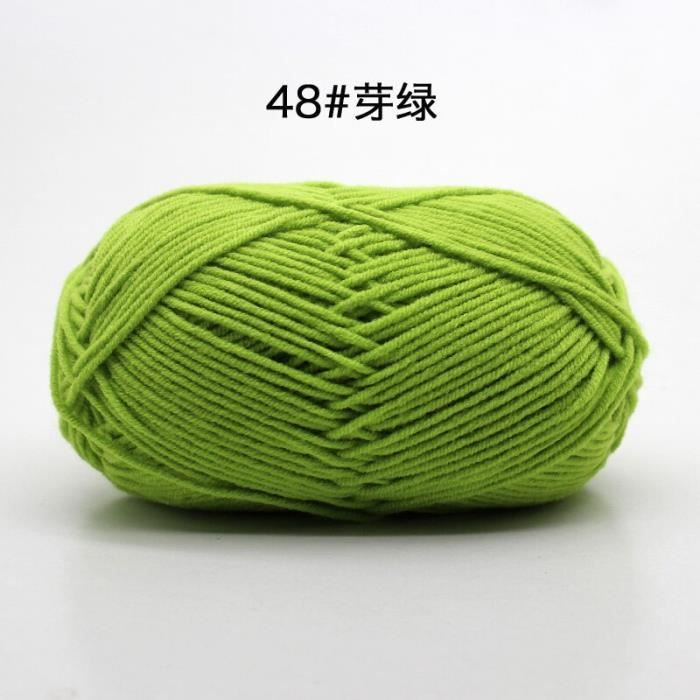 Fils de laine à tricoter - HAOPYOU - 50g - 4 plis - Teints au crochet ...