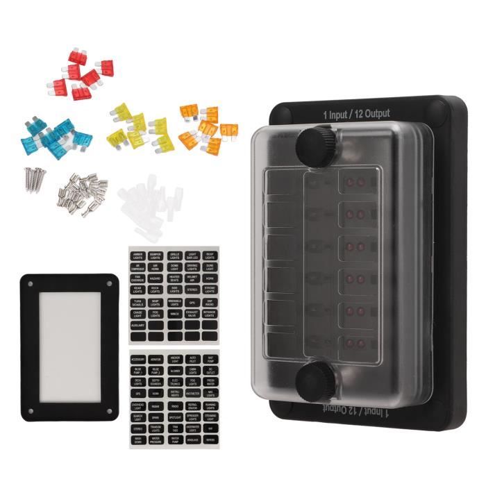 BEL-7293628964028-boîte à fusibles marine Bloc de fusibles 12 voies ATC ...